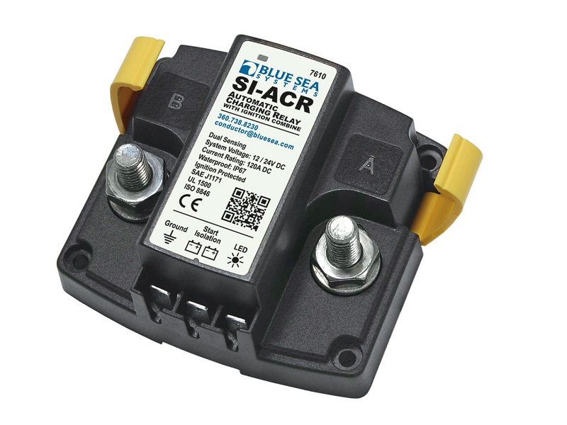 SI-ACR Automatic Charging Relay - 12/24V DC 120A - NautiRadar - Marine ...